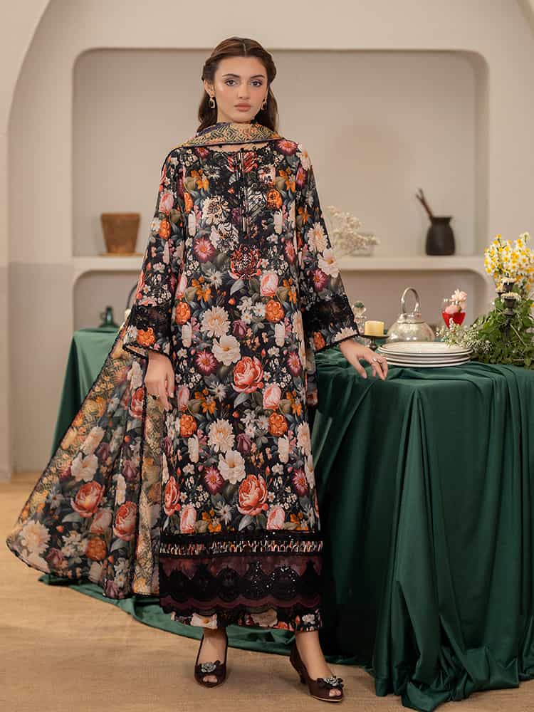 NOA 3-Piece Unstitched Premium Lawn Suit – Brenish