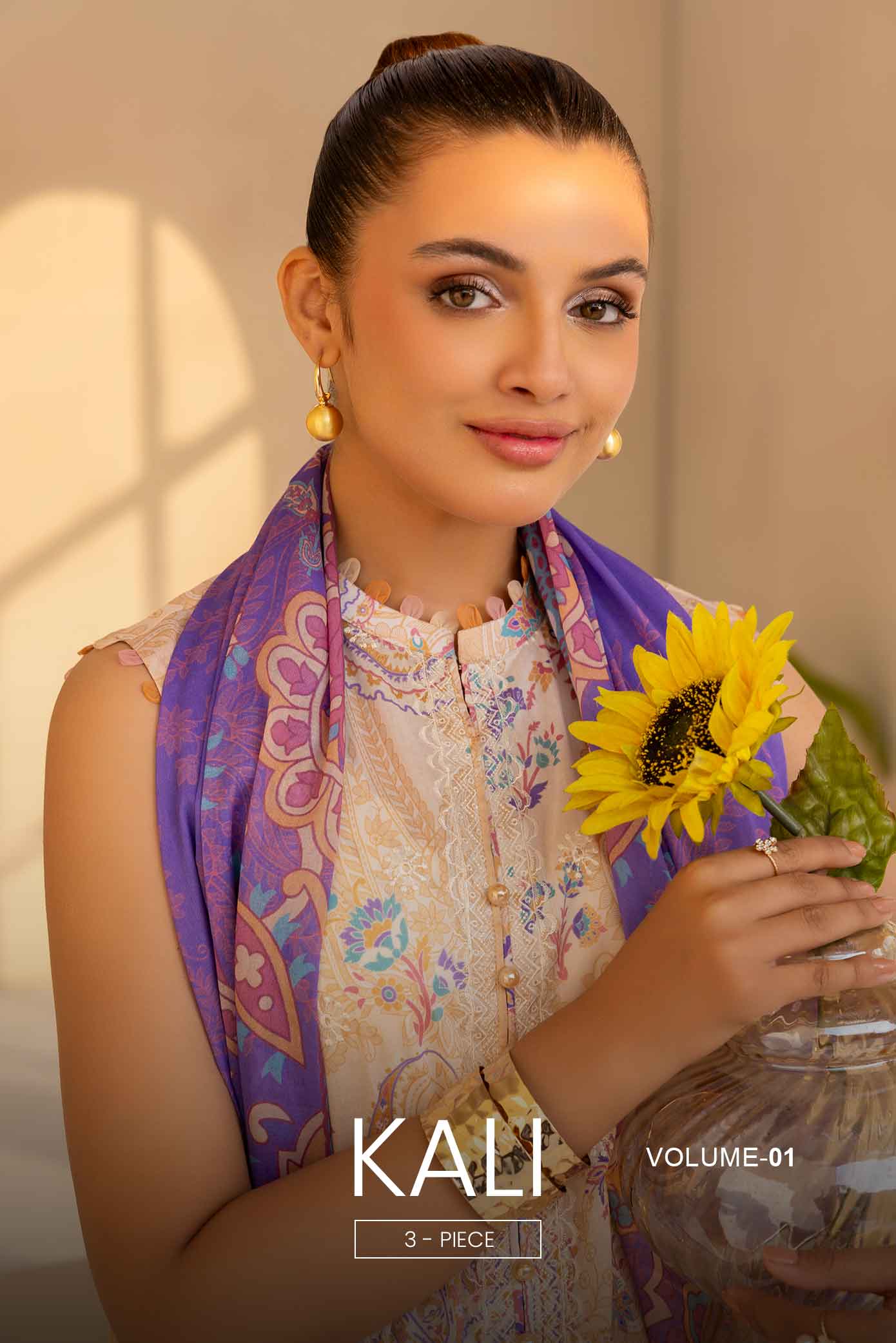 Kali - 3 Pieces Unstitched Digital Printed Lawn Suit – Brenish